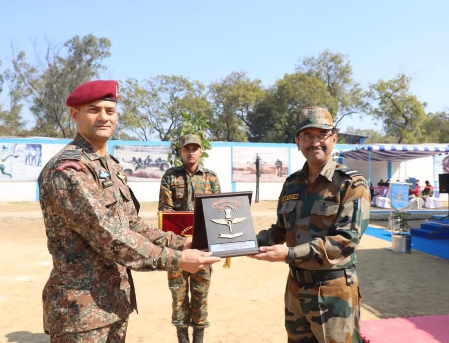 Maroon Beret Ceremonial Parade Held At Garud Regimental Training Centre