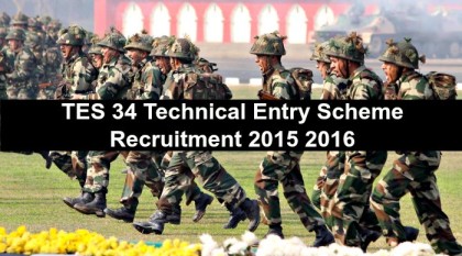 TES 34 Technical Entry Scheme Recruitment 2015 2016