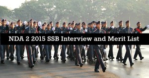 NDA 2 2015 SSB Interview and Merit List