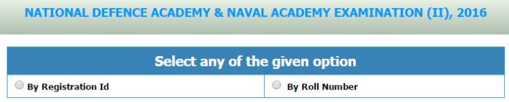 NDA 2 2016 Exam Admit Card Download Now
