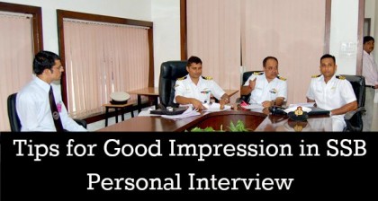 Tips for Good Impression in SSB Personal Interview