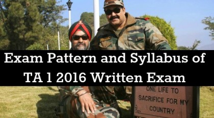 Exam Pattern and Syllabus of TA 1 2016 Written Exam