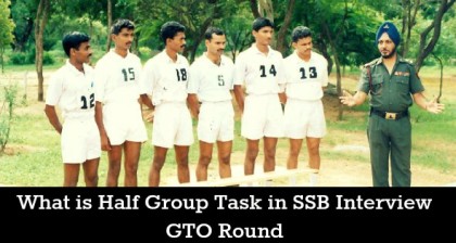 What is Half Group Task in SSB Interview GTO Round