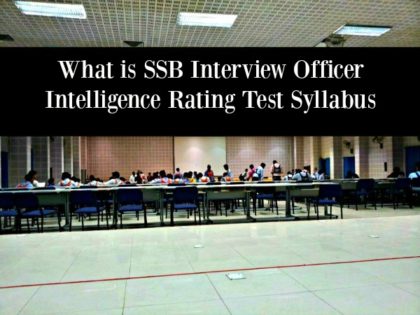 What is SSB Interview Officer Intelligence Rating Test Syllabus