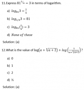 20 Most Important NDA Exam Questions on Logarithms