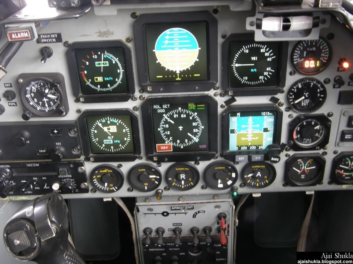 Indian Airforce and Indian Navy Aircraft Cockpits