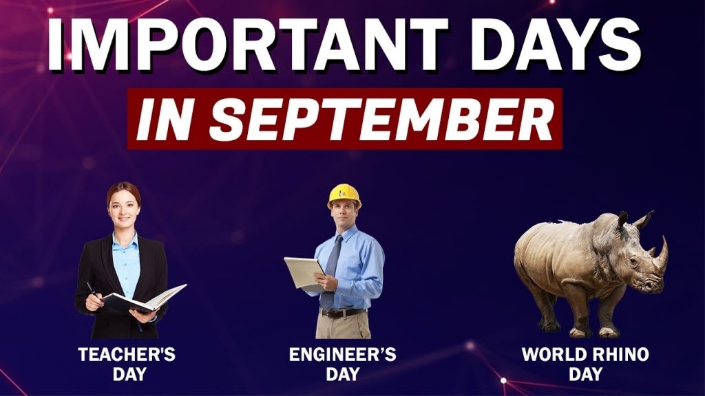 List Of Important Days In September Month [Updated List]