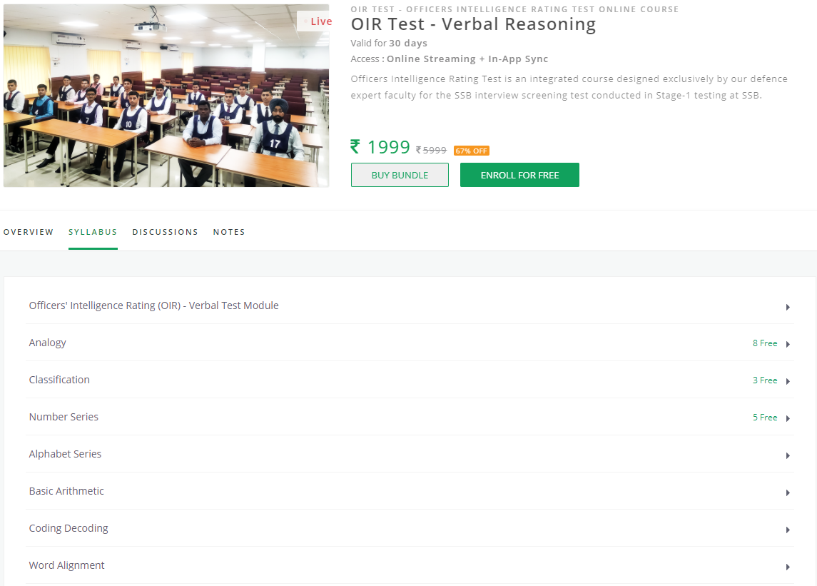 2000+ OIR Test Questions For SSB Interview – OIR Test Online Course