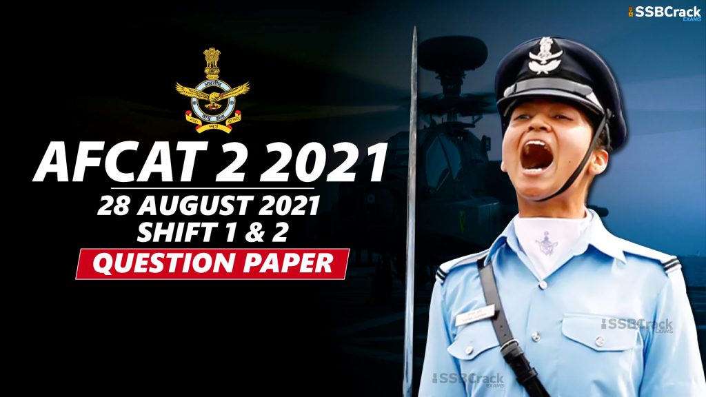 AFCAT 2 2021 Question Paper [Original] 28 August 2021