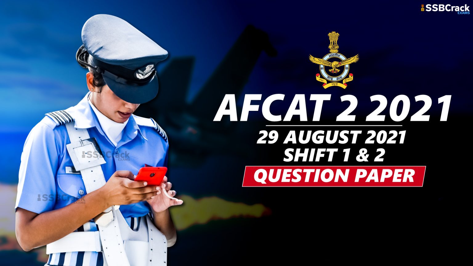 AFCAT 2 2021 Question Paper [Original] 29 August 2021