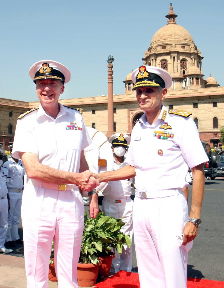 UK Navy Chief Admiral Sir Tony Radakin Visit To India