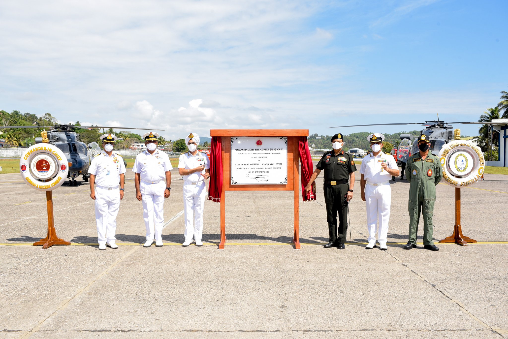 Tri-Service Andaman & Nicobar Command Inducts Advanced Light Helicopter ...