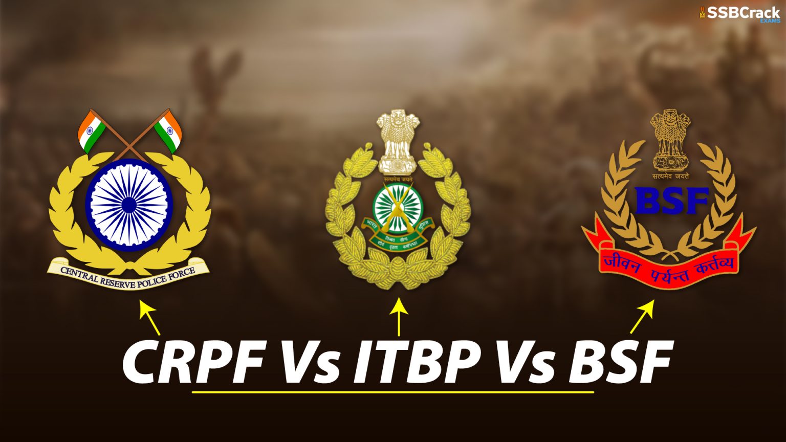 Difference Between CRPF vs ITBP vs BSF