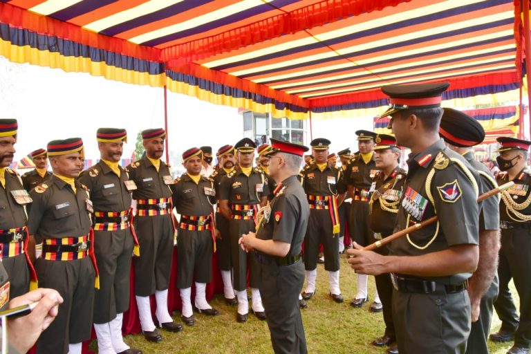 10 Motivational Pictures Of COAS Presenting President’s Colours To ...