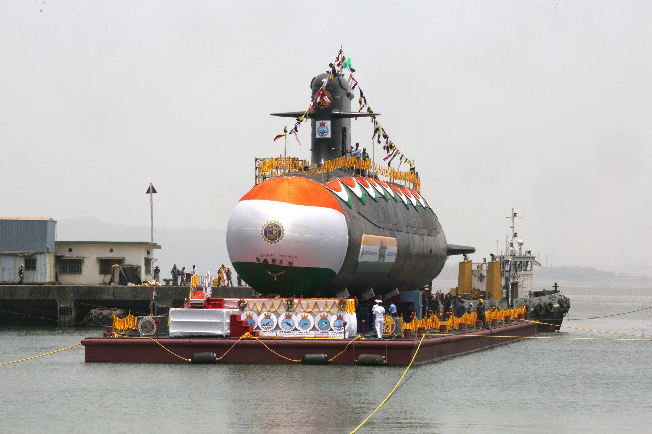 India Launches Sixth Scorpene Submarine ‘Vagsheer’