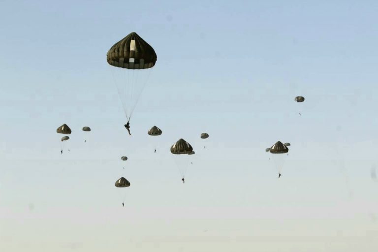 Indian Army Paratroopers Carries Out Airborne Drills At Pokhran