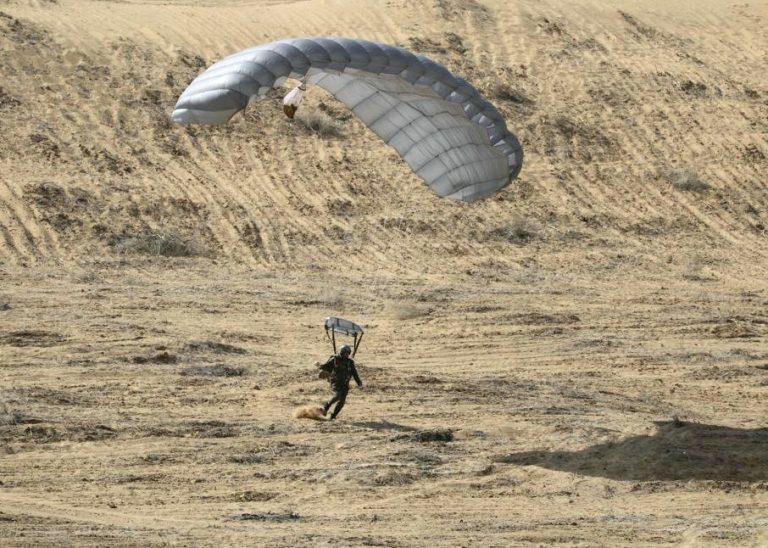 Indian Army Paratroopers Carries Out Airborne Drills At Pokhran