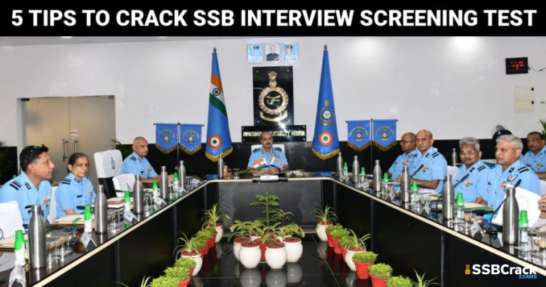 5 Tips to Crack SSB Interview Screening Test
