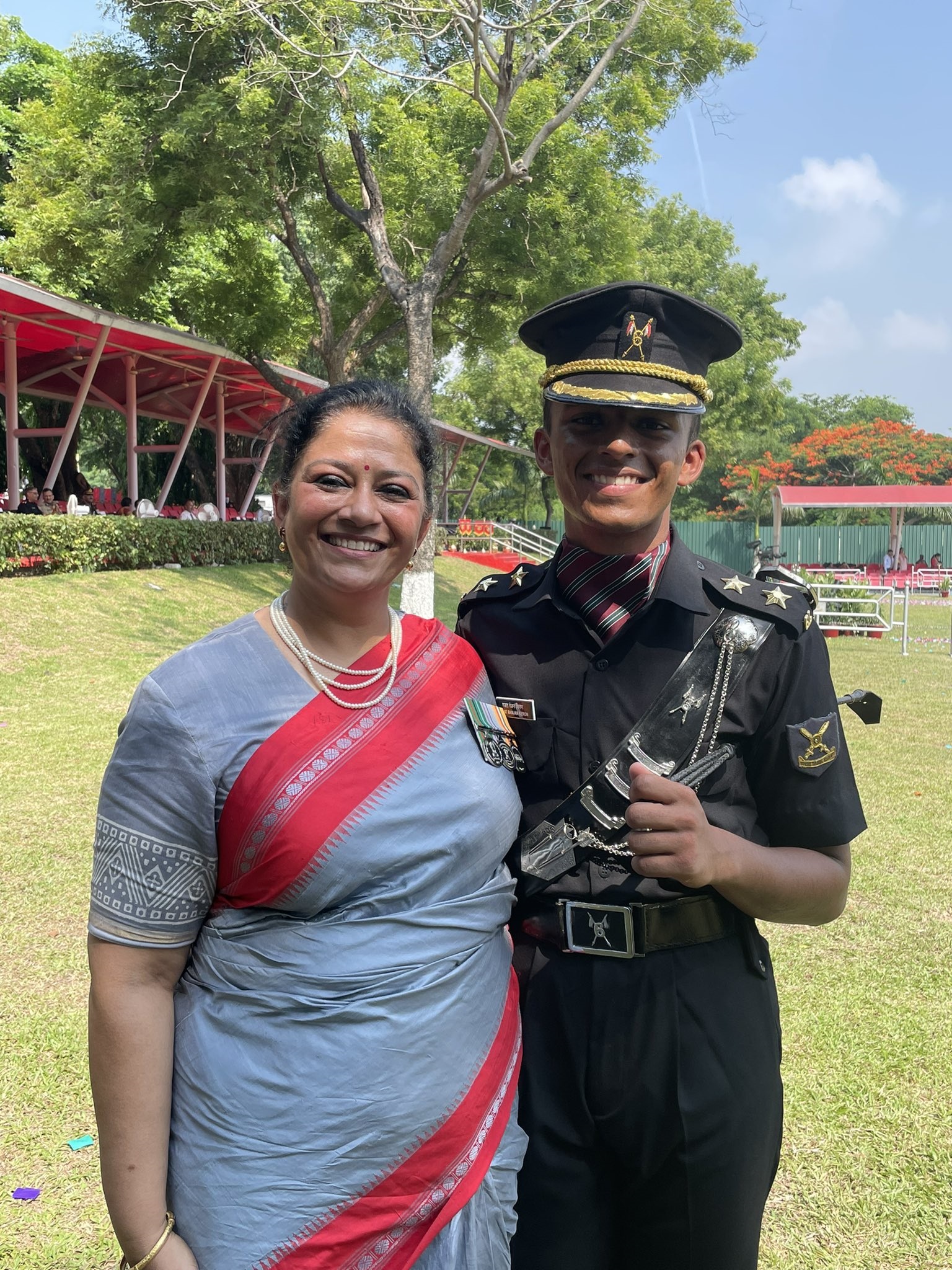 First Son Of a Woman Officer Commissioned from the OTA Chennai after 27 ...