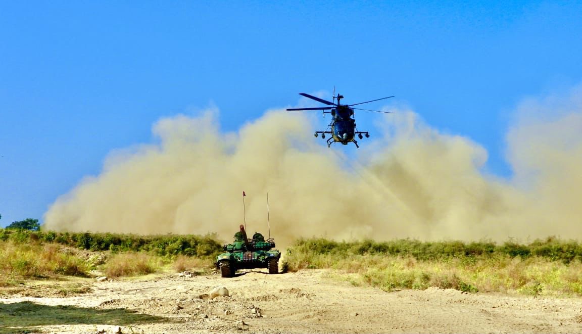Indian Army & Air force conduct Joint Exercise "Gagan Strike"