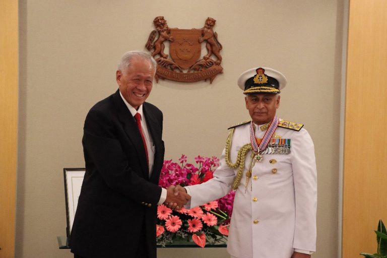 Admiral Sunil Lanba (Retd) Awarded Singapore's Military Meritorious ...