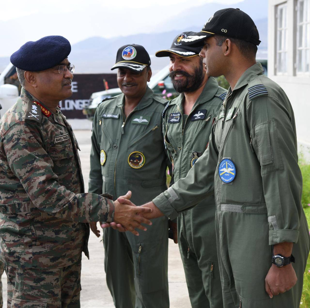 General Manoj Pande flew in an IAF Apache attack helicopter in the ...