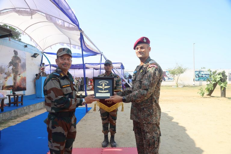 Maroon Beret Ceremonial Parade Of Garud Commandos was held at GRTC