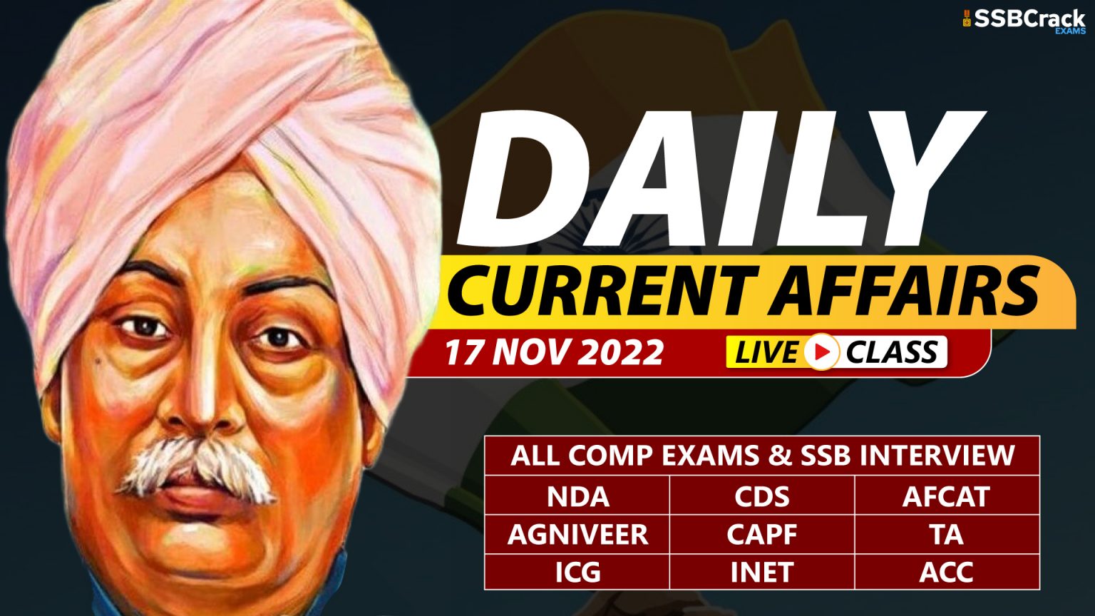 Daily Current Affairs With Video Lecture 17 November 2022 [DOWNLOAD PDF]
