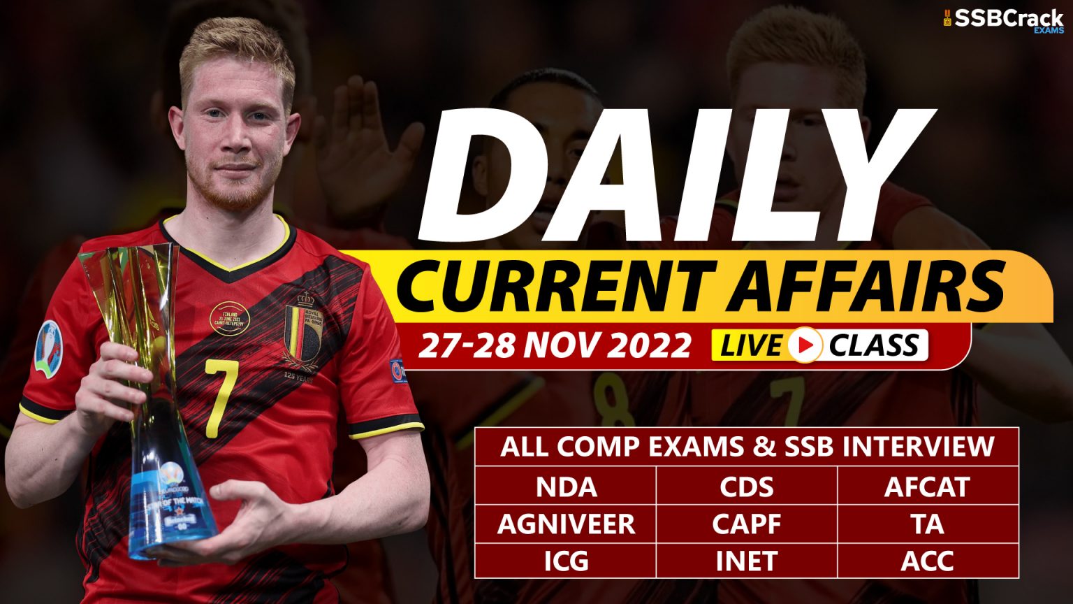 Daily Current Affairs With Video Lecture 27-28 November 2022 [DOWNLOAD PDF]
