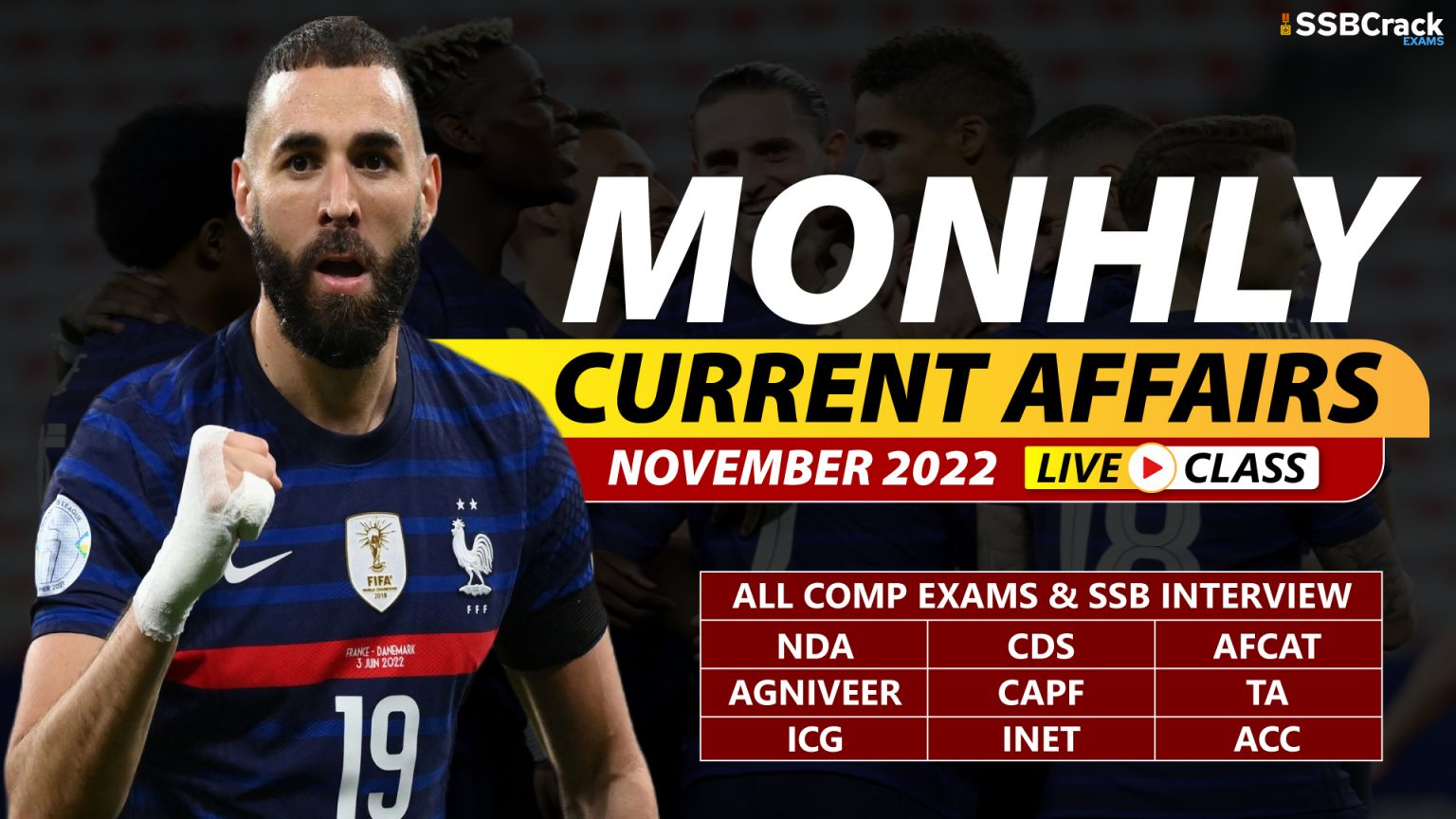 Monthly Current Affairs November 2022 With Video Lecture [Download PDF]