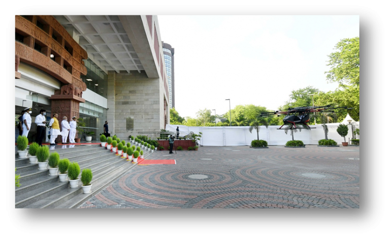 Indian Navy inducts first human-carrying drone "Varuna"