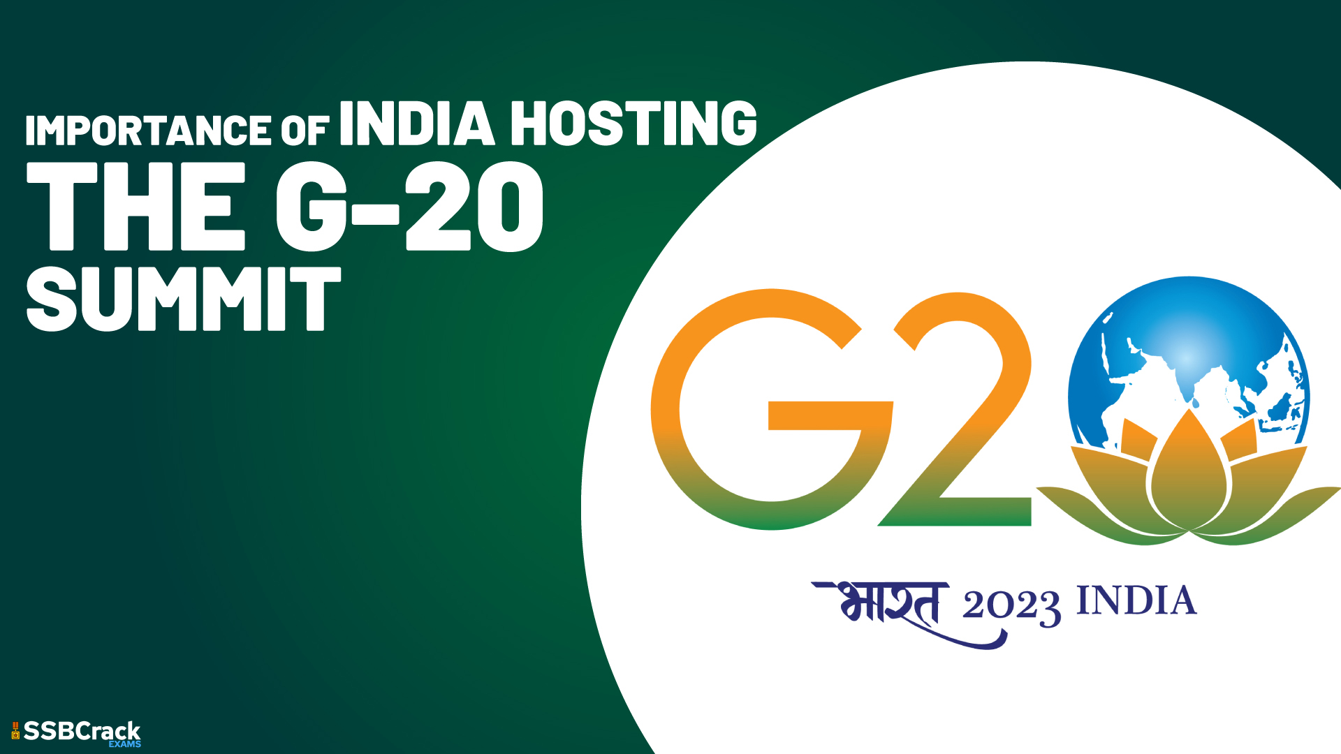 Importance Of India Hosting The G 20 Summit
