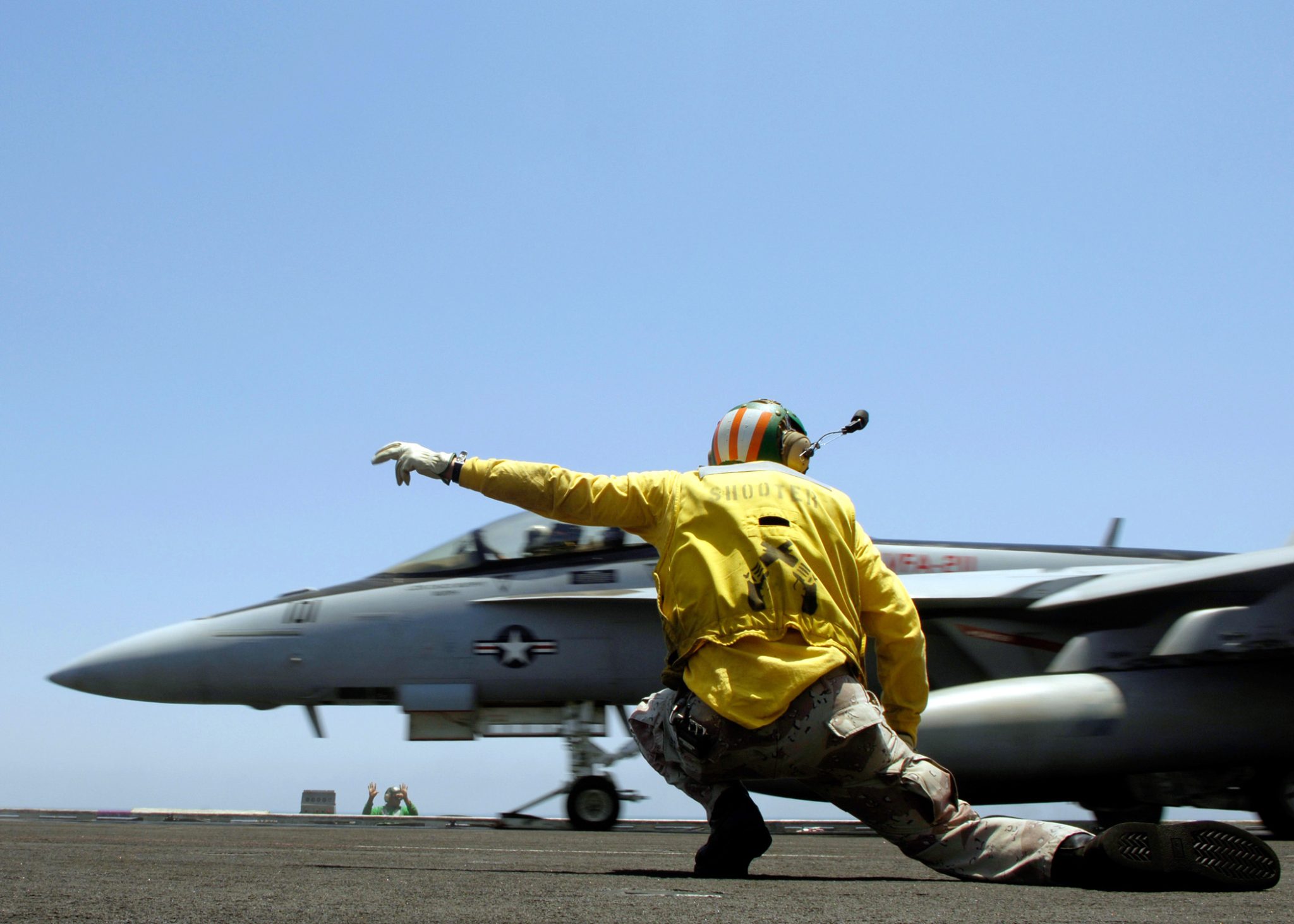 Who is a Shooter in an Aircraft Carrier?