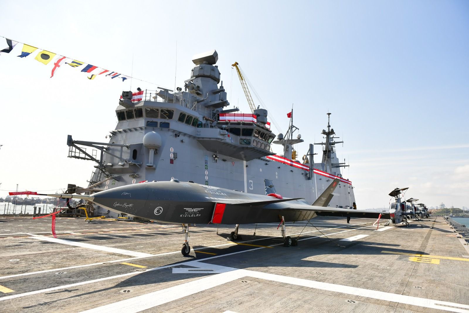 Turkey Unveils World's First Drone Carrier and Largest Warship TCG Anadolu