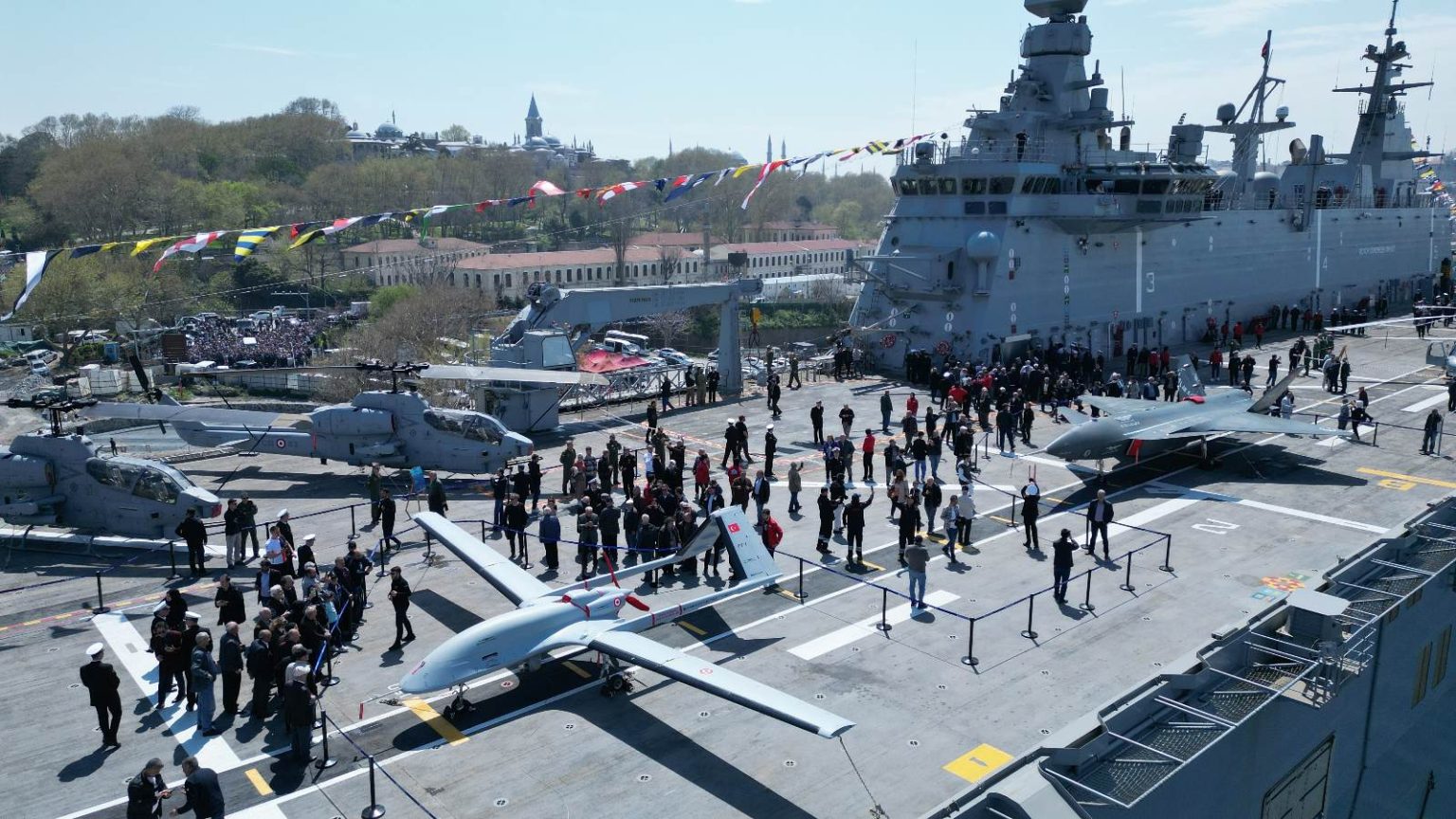 Turkey Unveils World's First Drone Carrier and Largest Warship TCG Anadolu