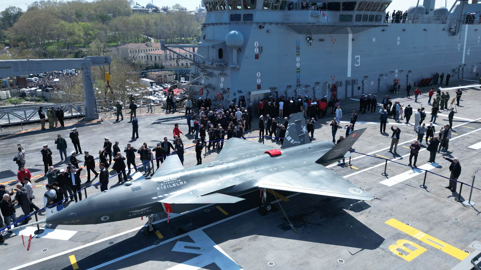Turkey Unveils World's First Drone Carrier and Largest Warship TCG Anadolu