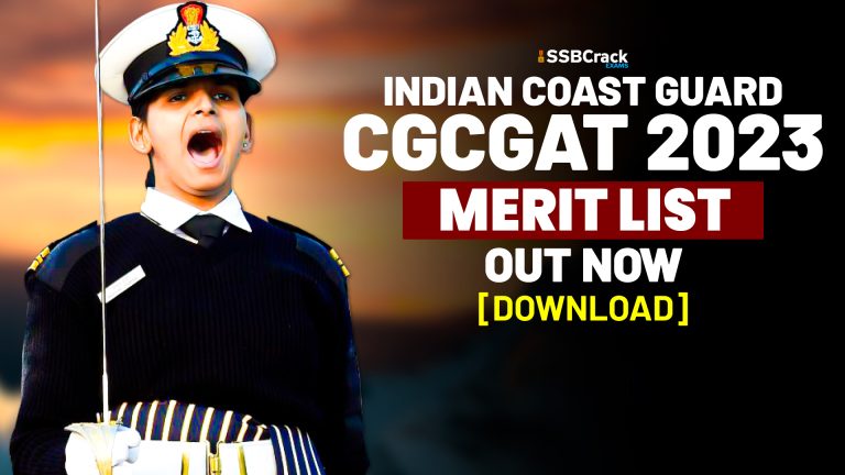 Indian Coast Guard Assistant Commandant Merit List 02/2023 Batch