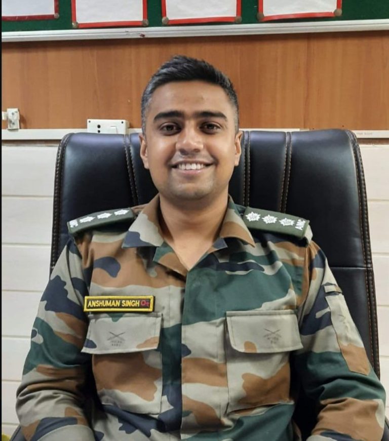 Captain Anshuman Singh Lost His Life While Saving Fellow Soldiers