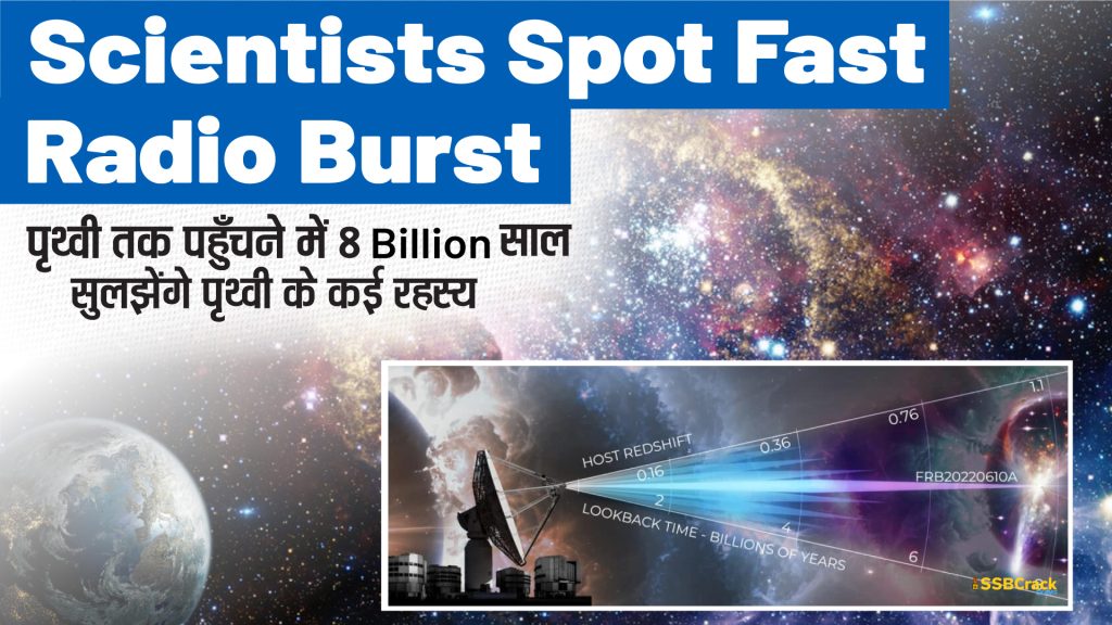 Scientists Spot Fast Radio Burst From Space Dating Back 8 Billion Years