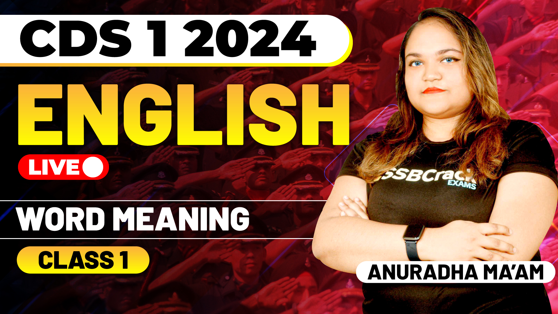 CDS 1 2024 Exam English Word Meaning Class 1 CDS 1 2024 Exam English Word Meaning Class 1