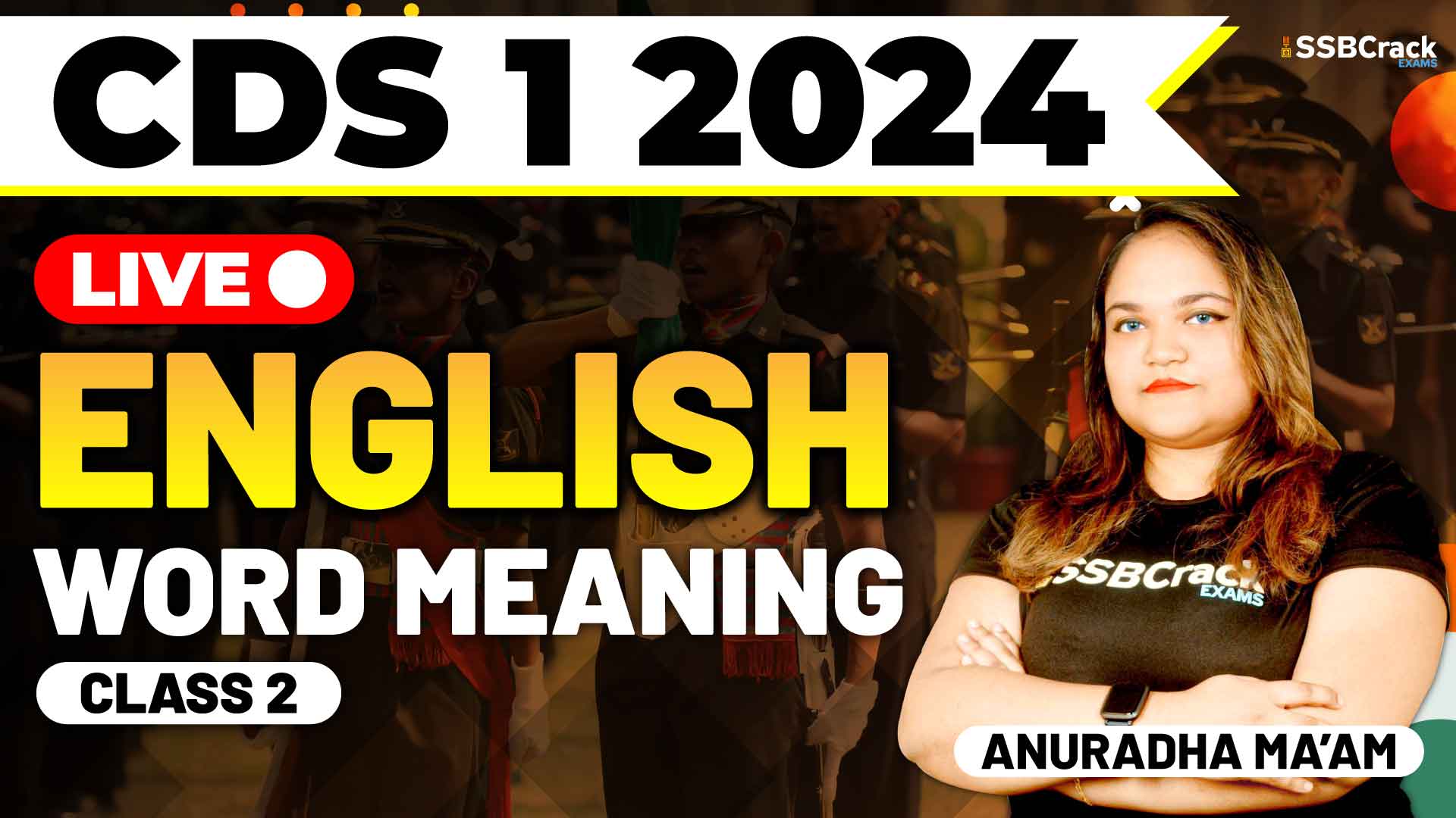 CDS 1 2024 Exam English Word Meaning Class 2 CDS 1 2024 Exam English Word Meaning Class 2