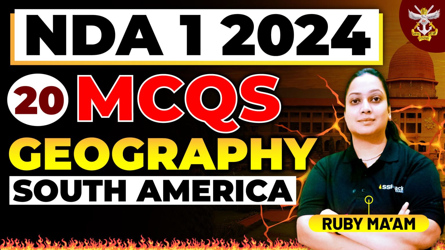 NDA 1 2024 Top 20 MCQs On South America Geography Lecture