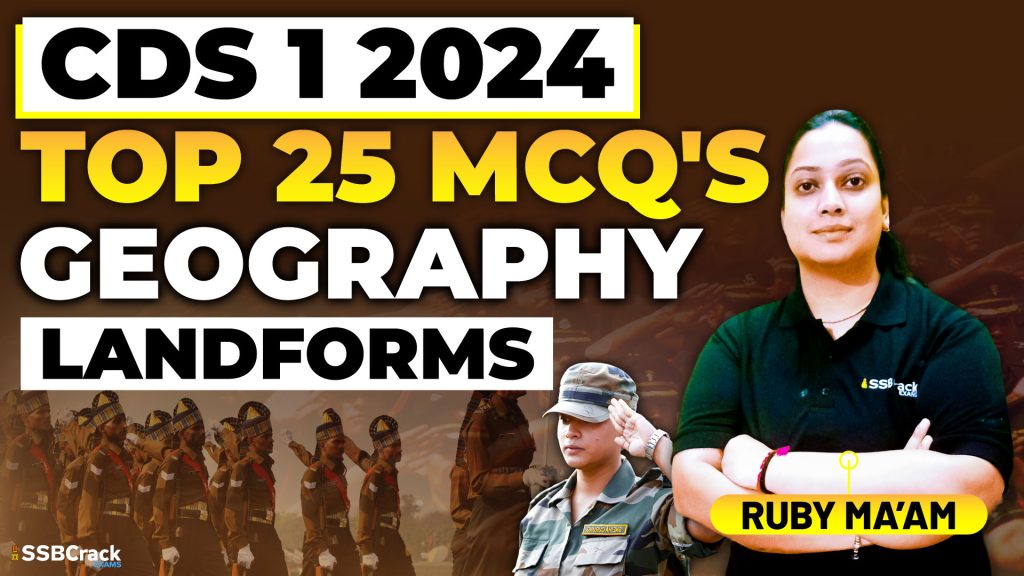 CDS 1 2024 Top 25 MCQs On Landforms