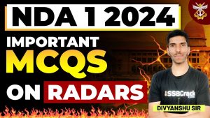 NDA 1 2024 Top 20 MCQs On Radars