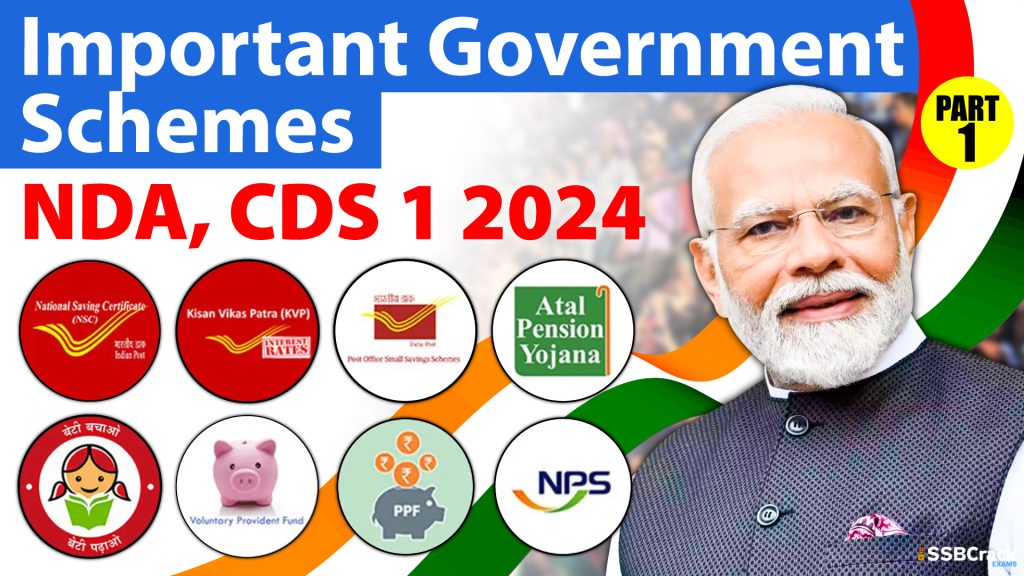 Important Government Schemes NDA CDS 2024 Part 1