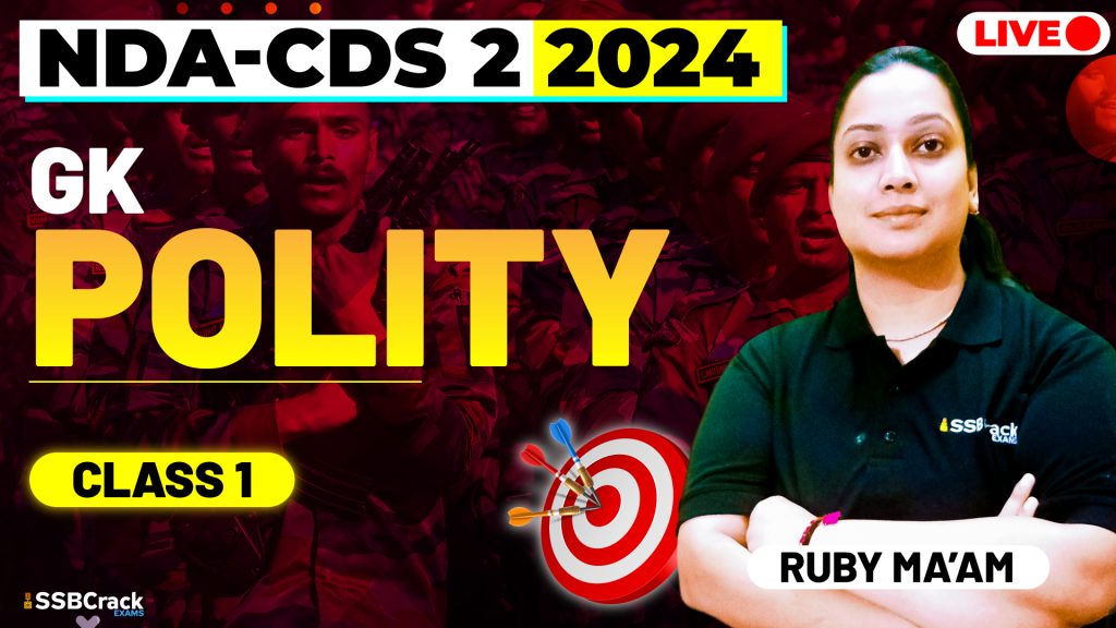 NDA CDS 2 2024 Polity Class 1