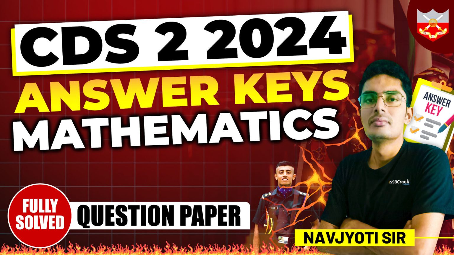 CDS 2 2024 Mathematics Question Paper Answer Keys and Analysis