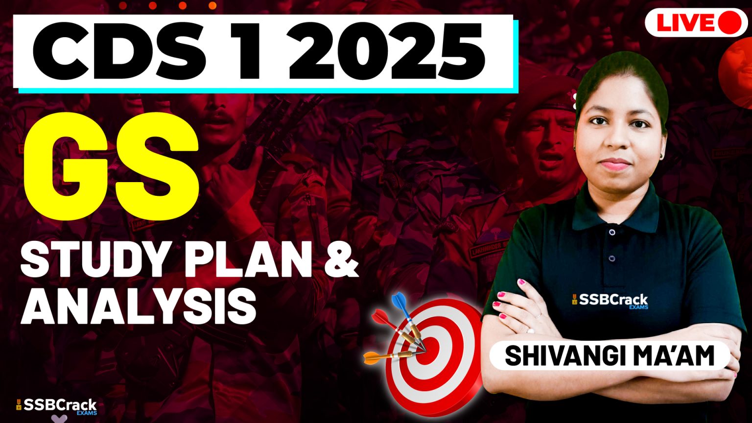 CDS 1 2025 Exam GS Study Plan & Analysis