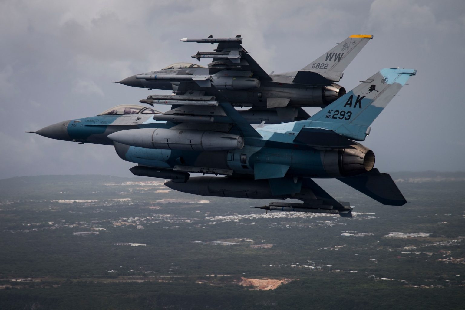 5 Fighter Jets Leading US Aggressor Squadron Training