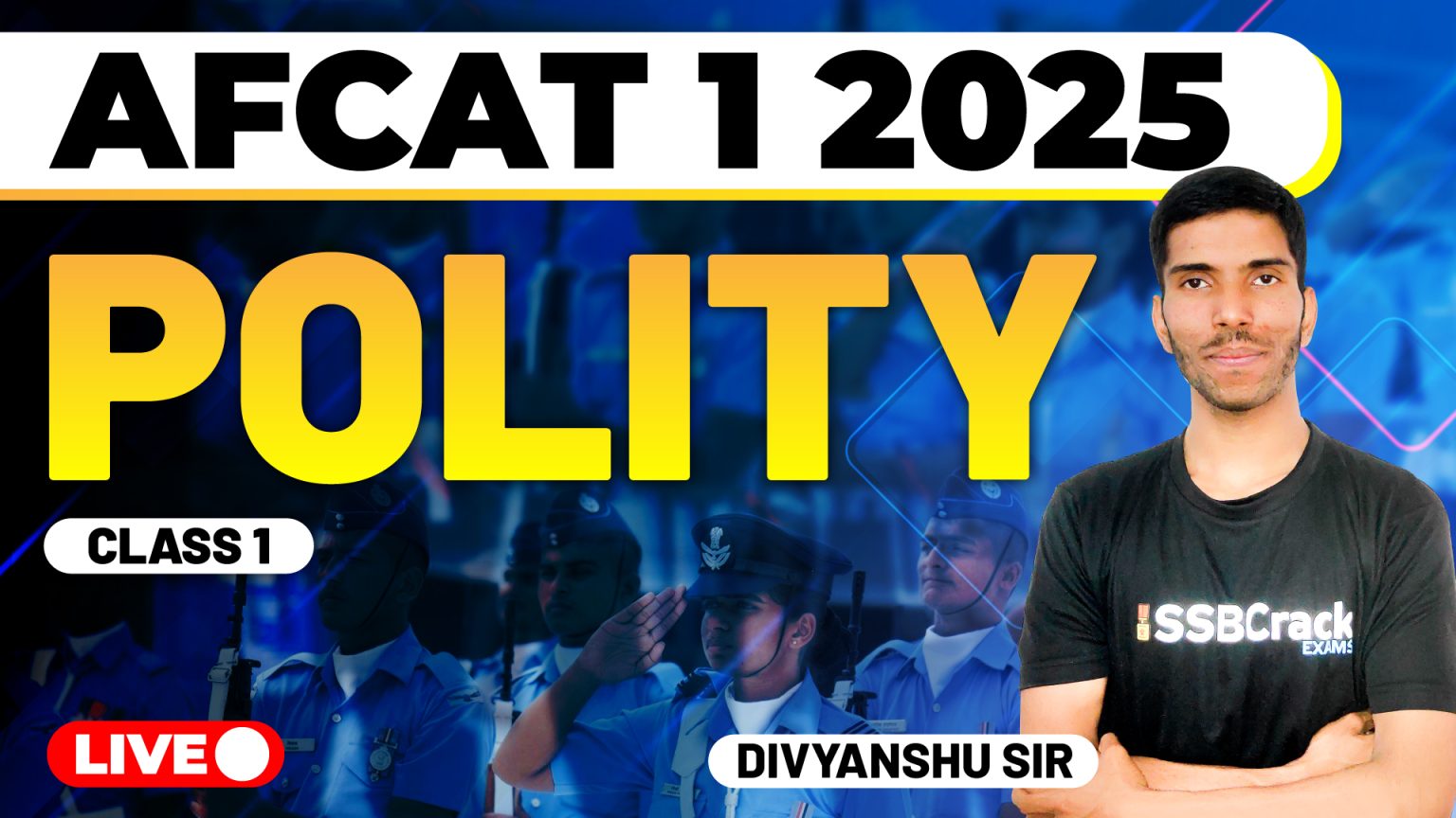 AFCAT 1 2025 Exam Static GK - Polity Class 1